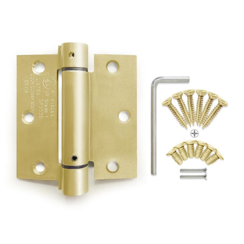 Residential Spring Loaded Hinges, Adjustable Closing Speed - 2 PCs Per Box