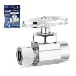 Plumb Tech® Straight Multi-Turn Stop Valve 5/8 Sweat x 3/8 Comp | Buy ...